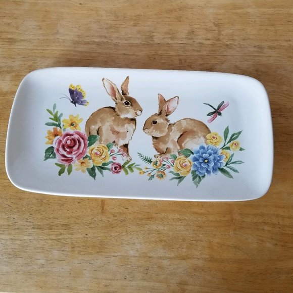unbranded | Holiday | Rectangular Easter Bunny Cracker Platter | Poshmark